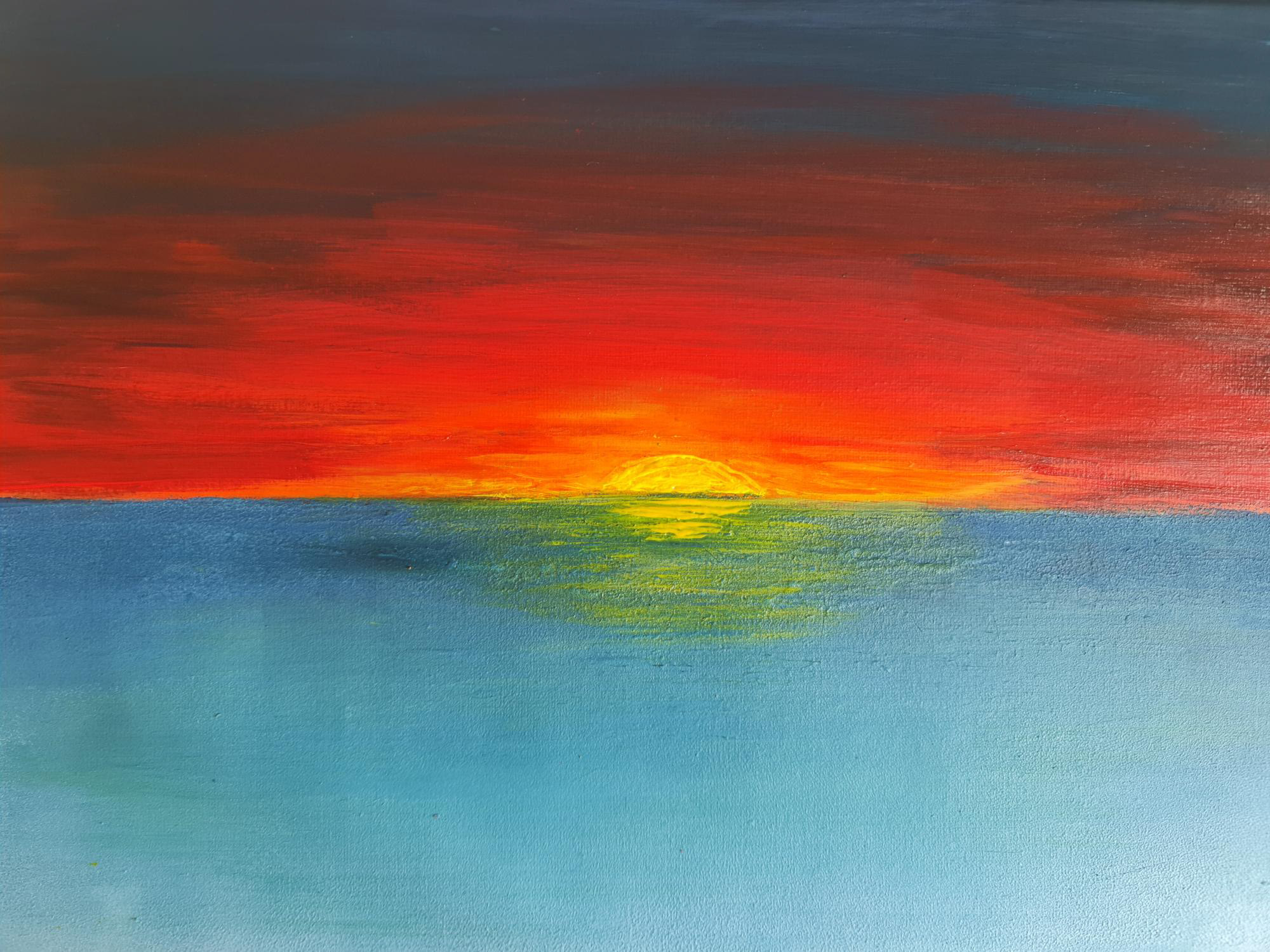 Peindre un coucher de soleil facilement - Technique pour débutants