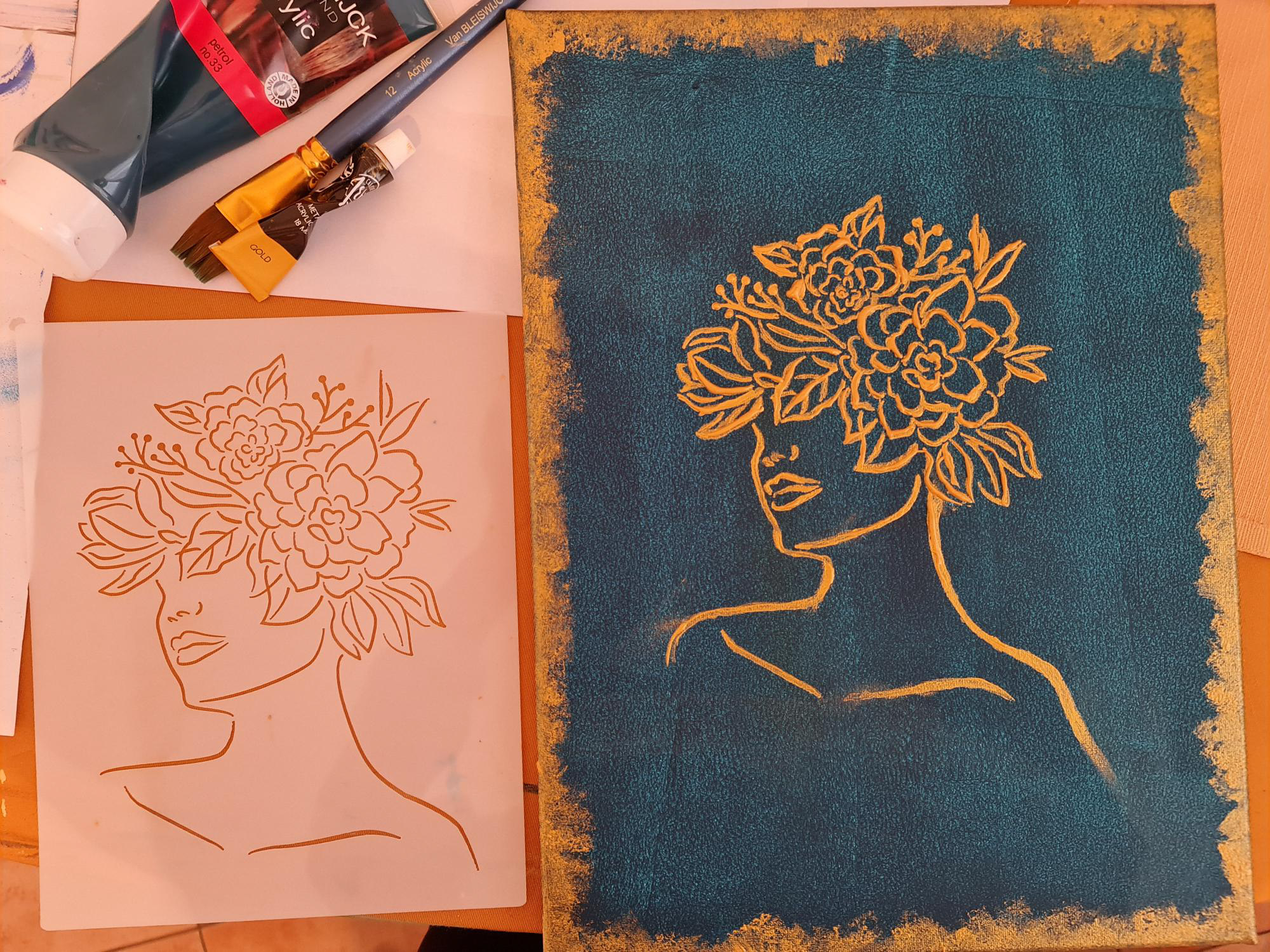 Tableau facile et rapide à faire - Idées de peinture pour débutant
