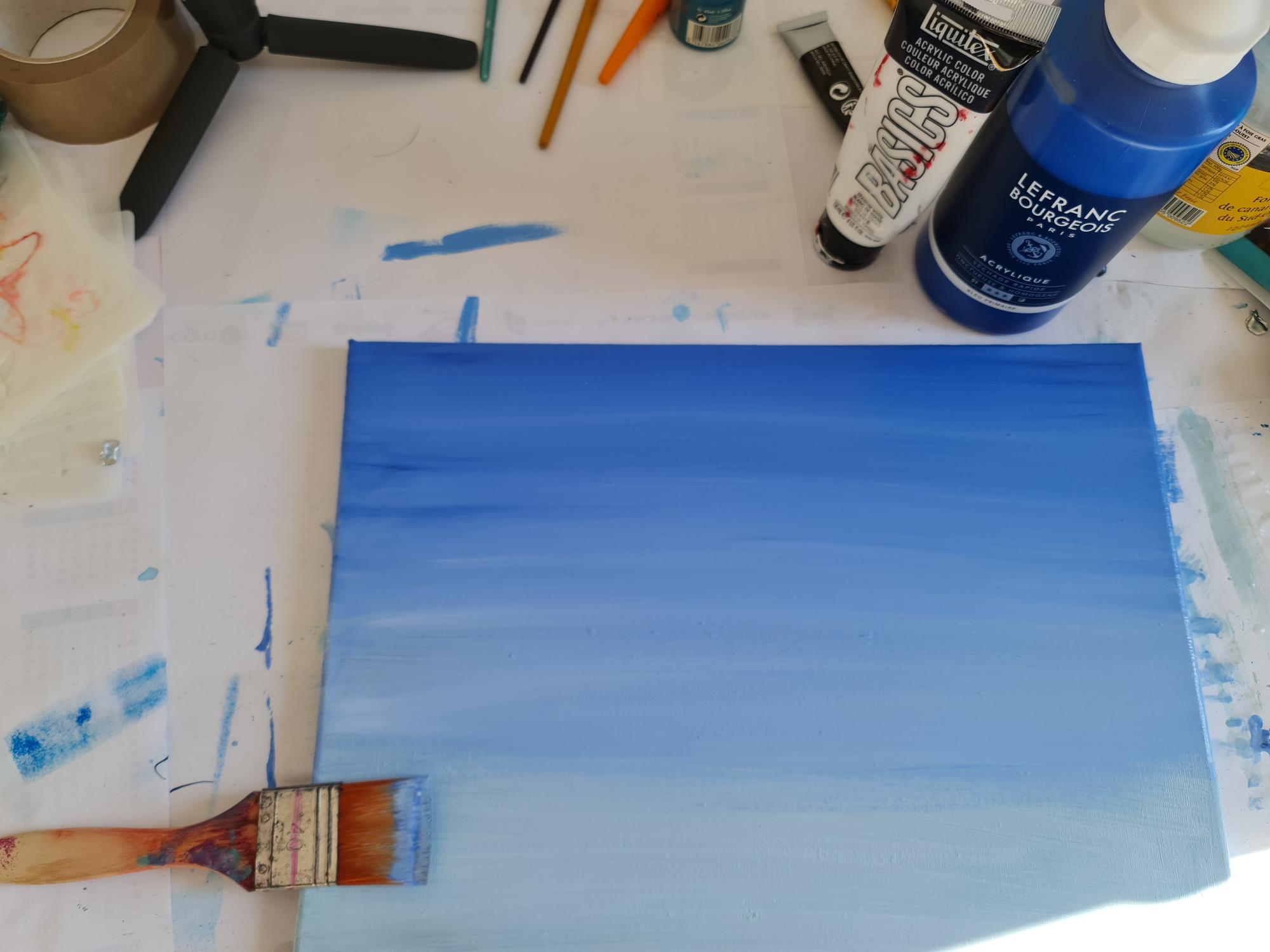 Peindre la mer à l’acrylique - Technique facile, pinceaux et couleurs