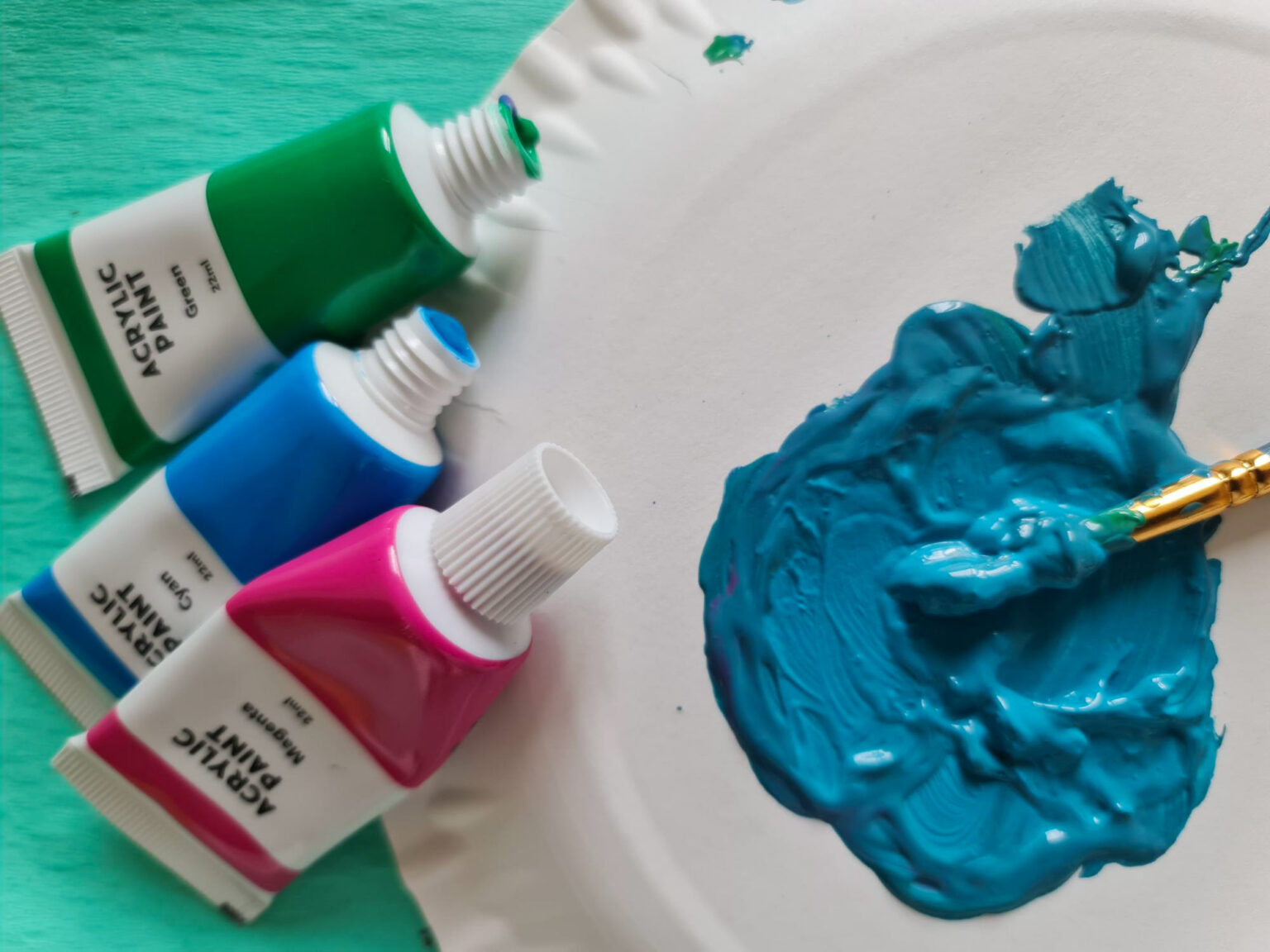 Comment faire du bleu en peinture - Quelles couleurs mélanger