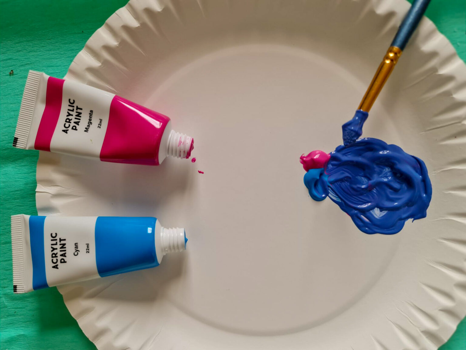 Comment faire du bleu en peinture - Quelles couleurs mélanger